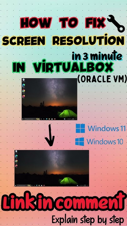 How to fix Screen Resolution in Virtualbox (OracleVM) 2023 - YouTube