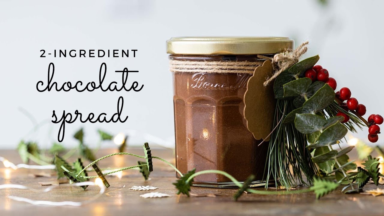 2-Ingredient Chocolate Spread | A great edible gift idea - YouTube