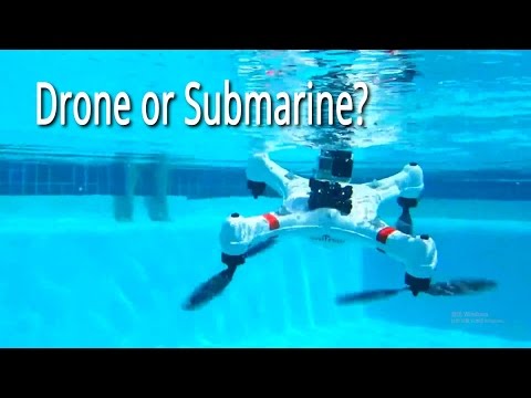 A Submarine Drone Fly and Swim Underwater - YouTube