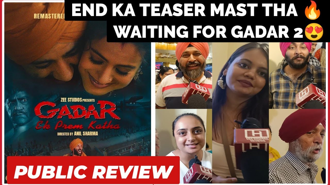Gadar Re-release in 4K Public Review || Gadar 2 Teaser Public Reaction ...