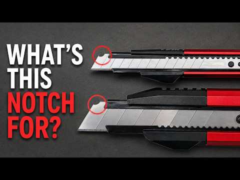 Why Do Snap-Off Blades Have This Little Notch? | Utility Knife Blades Explained