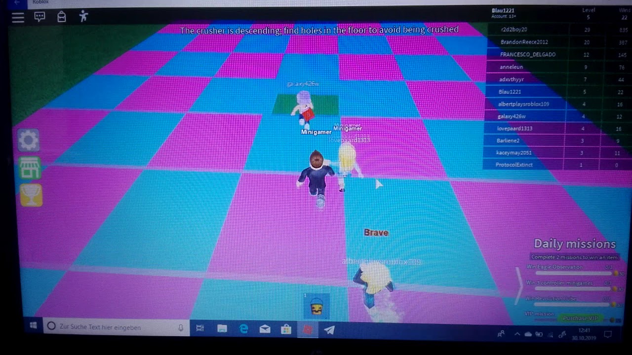Roblox mini game - YouTube