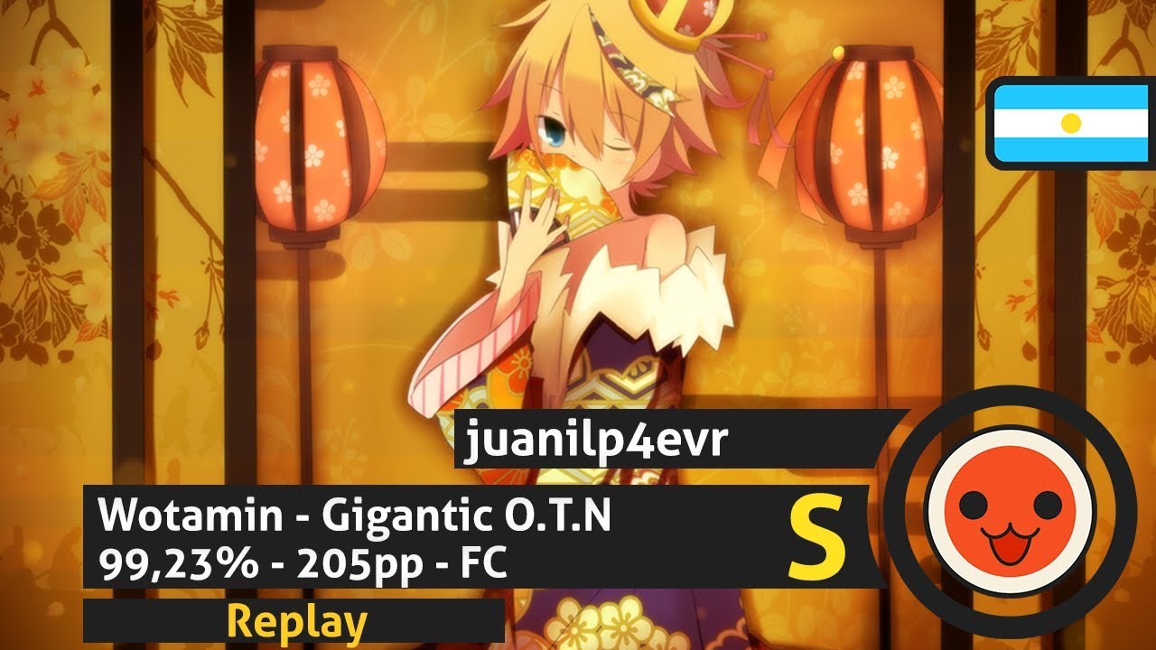 Wotamin - Gigantic O.T.N [jom's Oni] | Played by juanilp4evr - YouTube