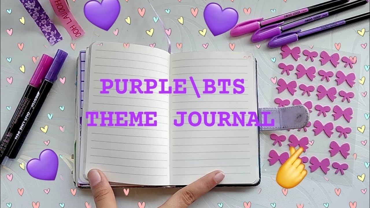 💜💜PURPLE\BTS💜💜 THEME JOURNAL!?!! - YouTube