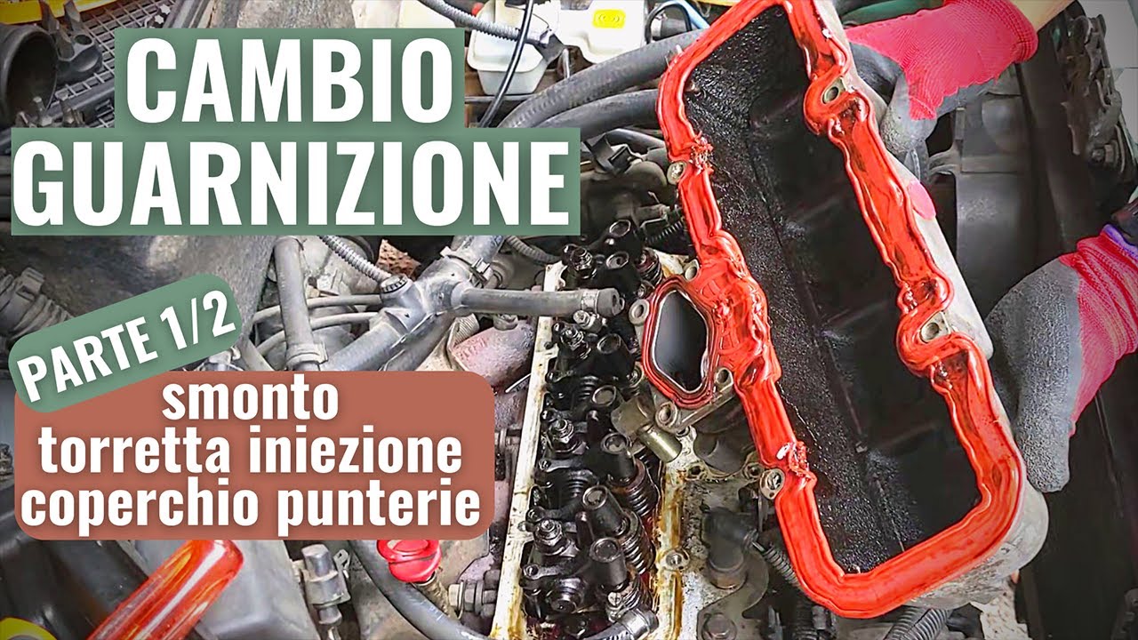 Sostituzione guarnizione coperchio punterie - parte 1/2 - YouTube
