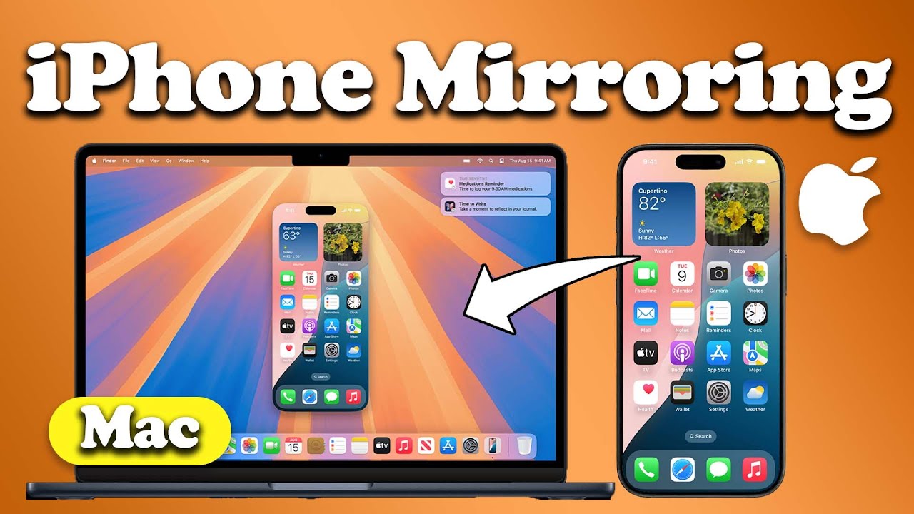 (iOS 18) How To Mirror iPhone to Mac [iPhone Mirroring] - YouTube