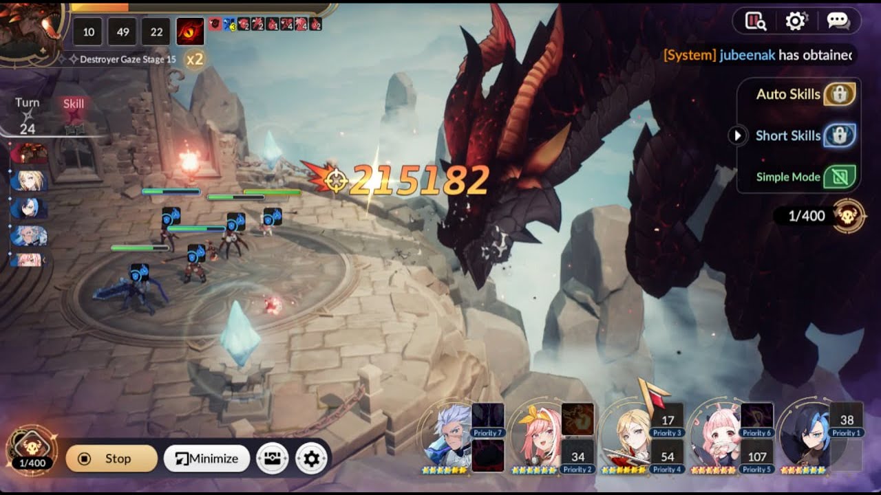 SAFETY PRESET FULL AUTO DESTROYER GAZE T15 - SEVEN KNIGHTS: REBIRTH ...