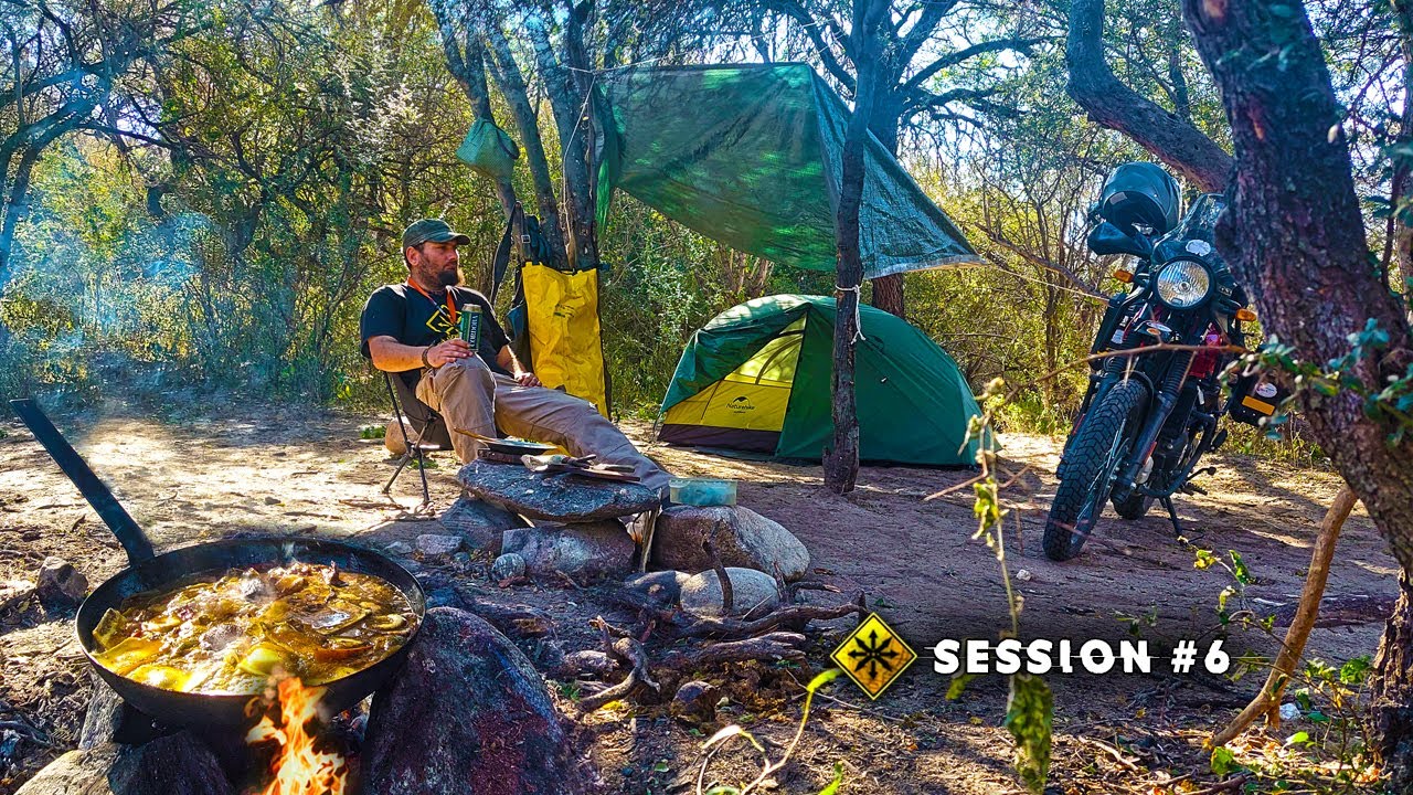 Solo motorcycle camping on a Royal Enfield HIMALAYAN, I COOK THE BEST ...