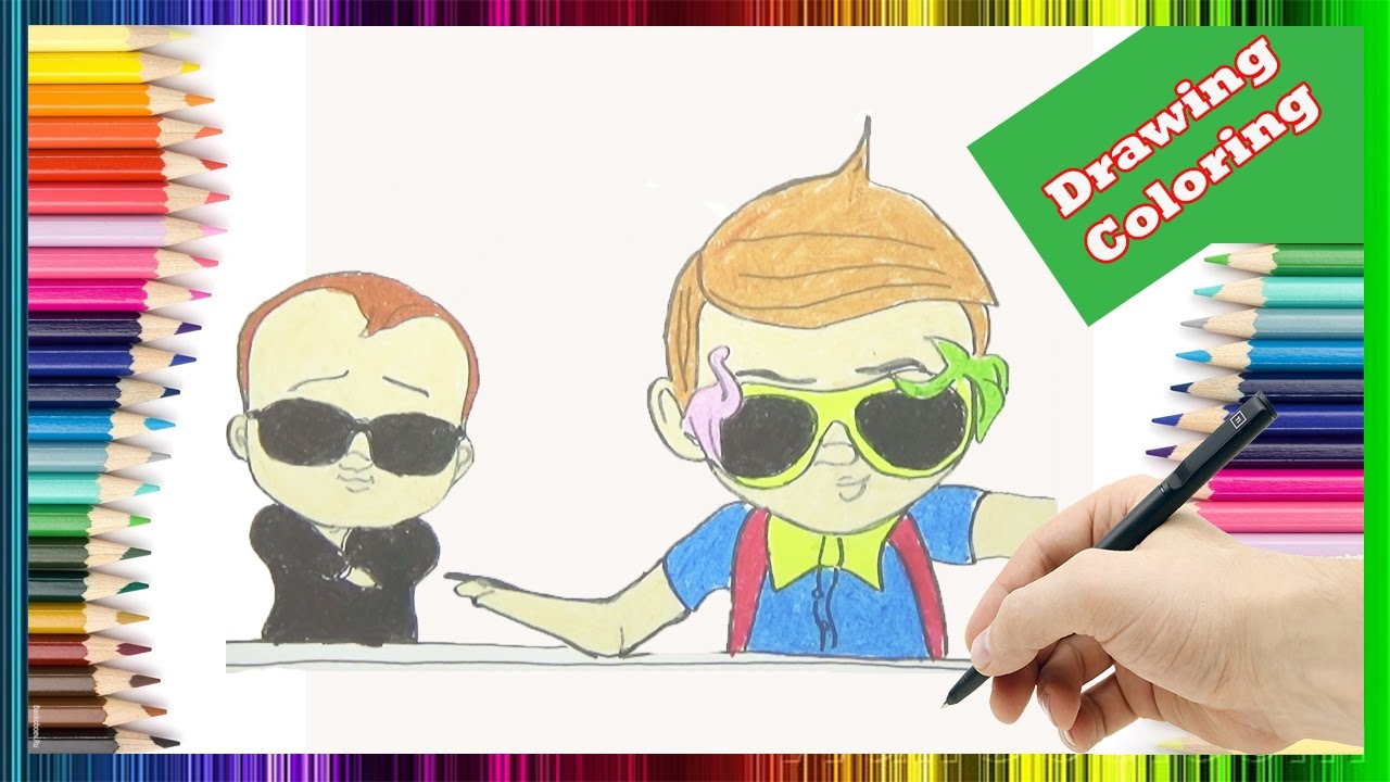 Drawing & Coloring Boss Baby and Tim Templeton | The Boss Baby ...