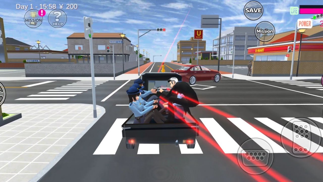 Police kidnapped | Game sakura school simulator - YouTube