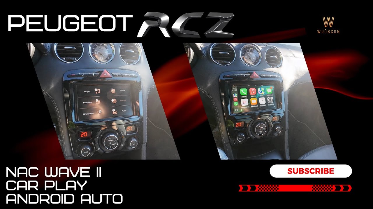 Peugeot RCZ Radio Nac Wave 2 CarPlay Android Auto Retrofit - YouTube