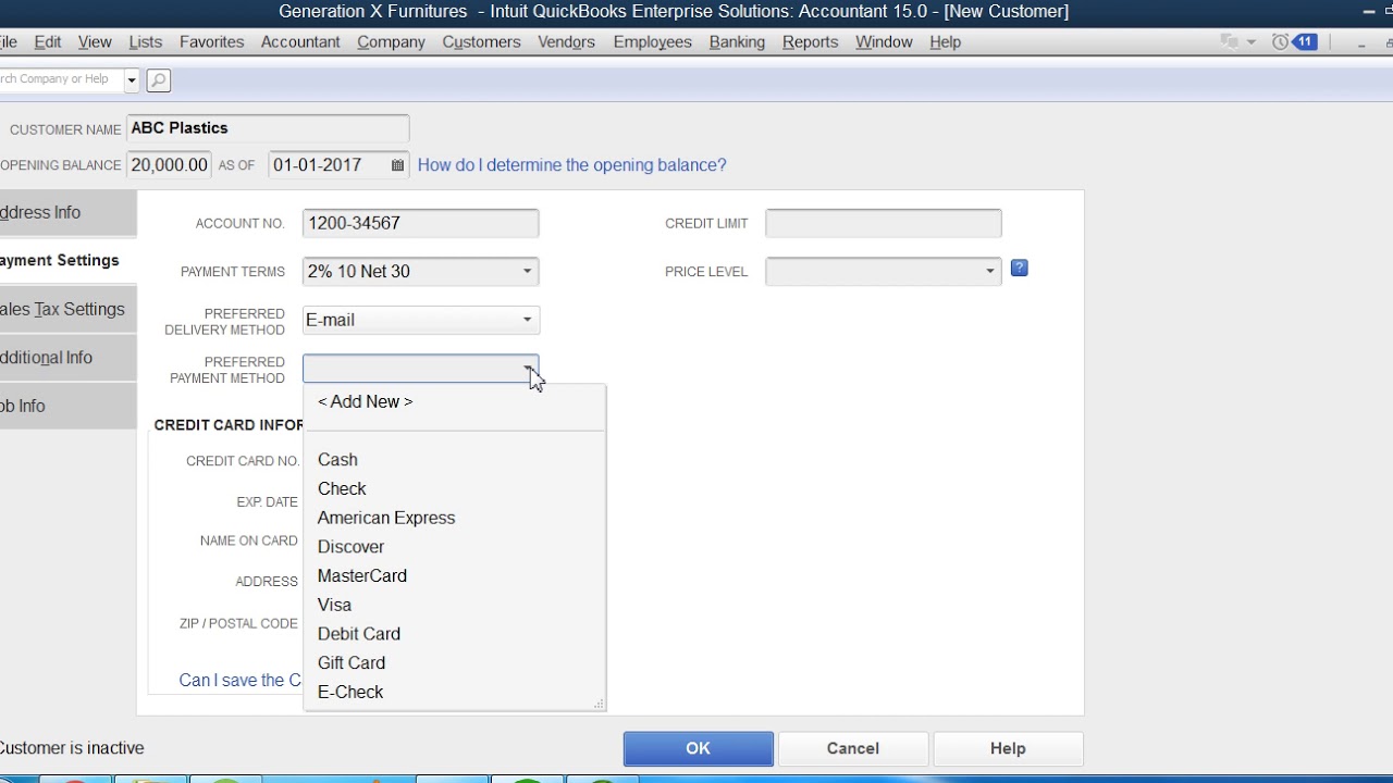 3. Creating Customer Profile in QuickBooks - YouTube