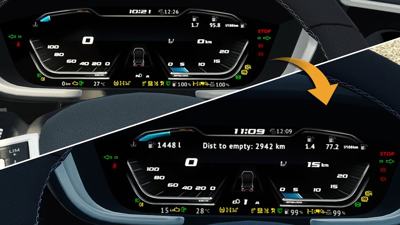 DAF XG-XG+ Improved Dashboard v1.1 | Euro Truck Simulator 2 Mod [ETS2 1 ...