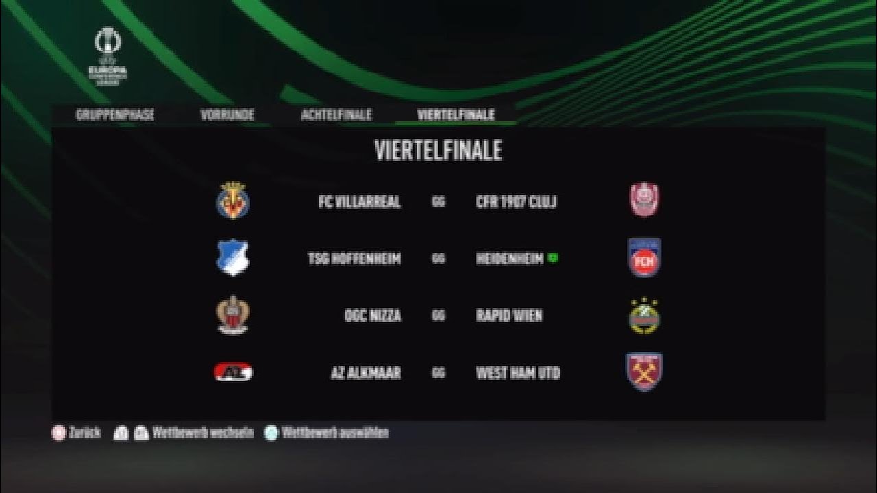 UECL | Die Spiele im Viertelfinale 2024/25 - YouTube