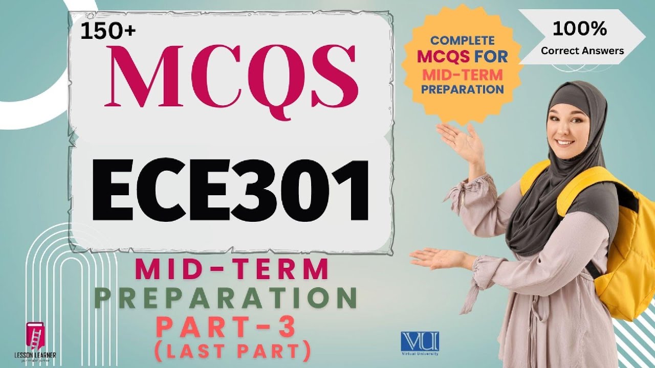 ECE301 Solved MCQs | Midterm Preparation | Early Childhood Education ...