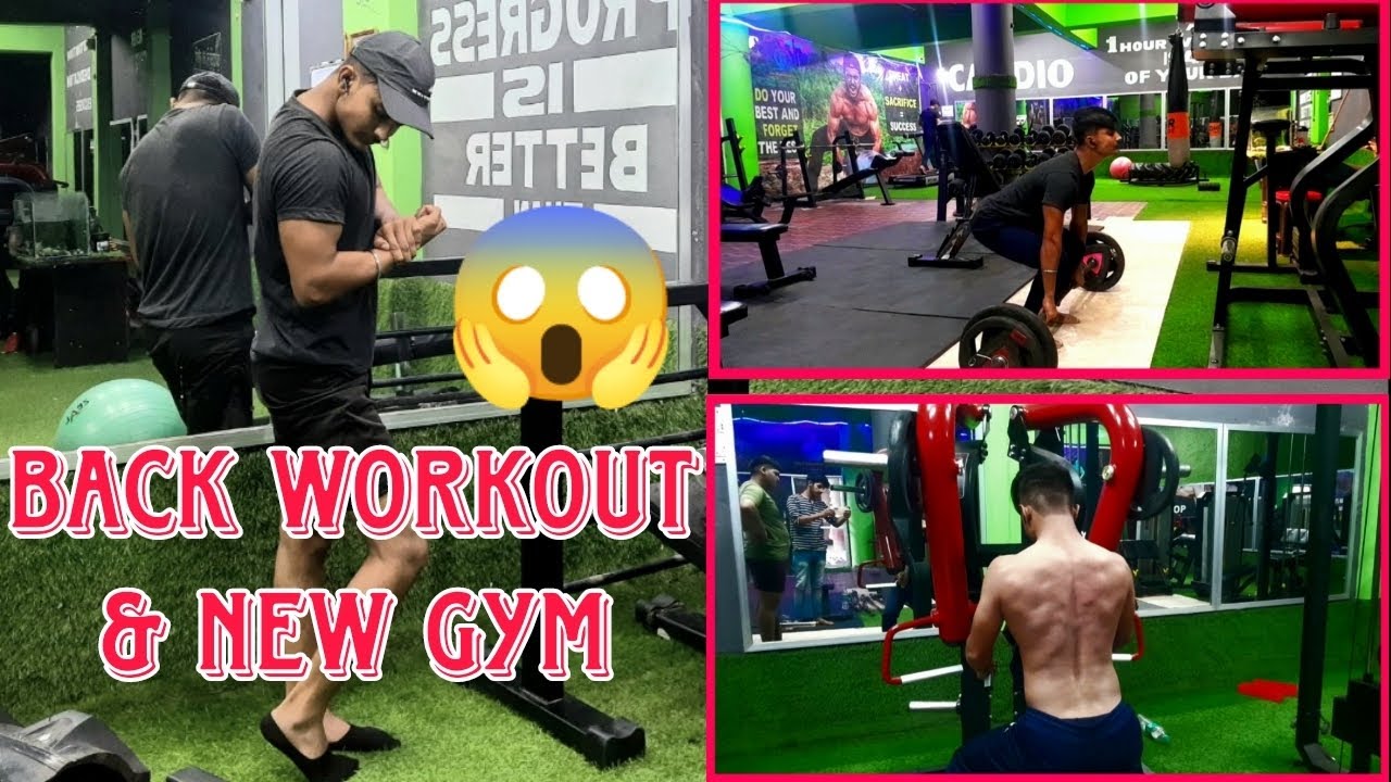 The back workout and the new gym||BY Sunny Pathak|| Youtube video ...