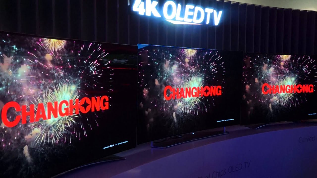 Changhong 4K HDR OLED tv - CES 2016 - YouTube