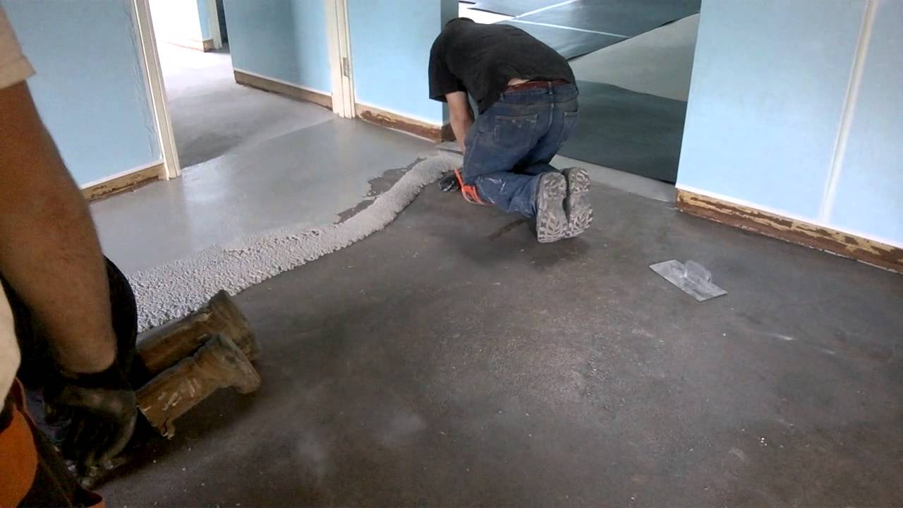 Resin Floor: PU Screed installation www.pro-resin.com - YouTube
