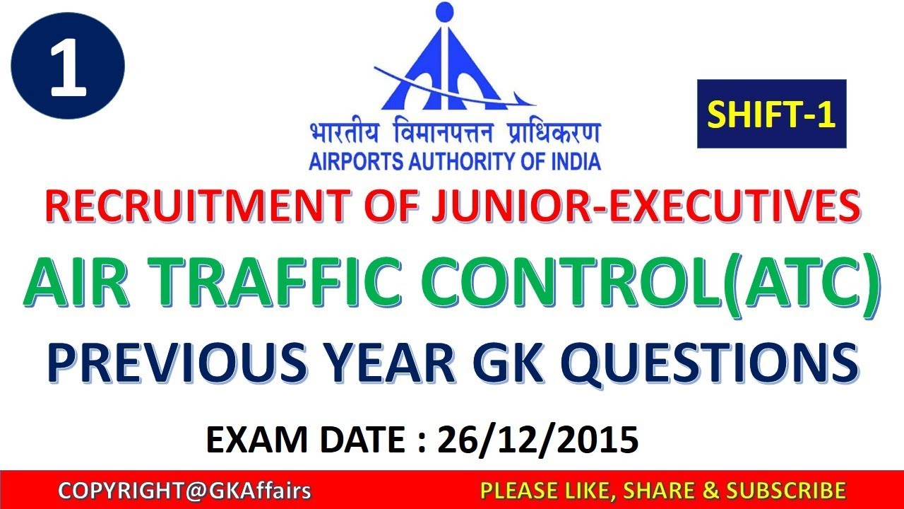 AAI ATC 26 December 2015 question paper | AAI ATC Previous year ...
