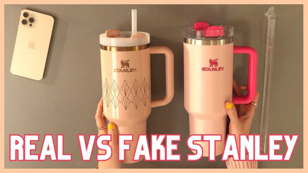 How to spot fake Stanley Tumbler Real vs Dupe !! - YouTube