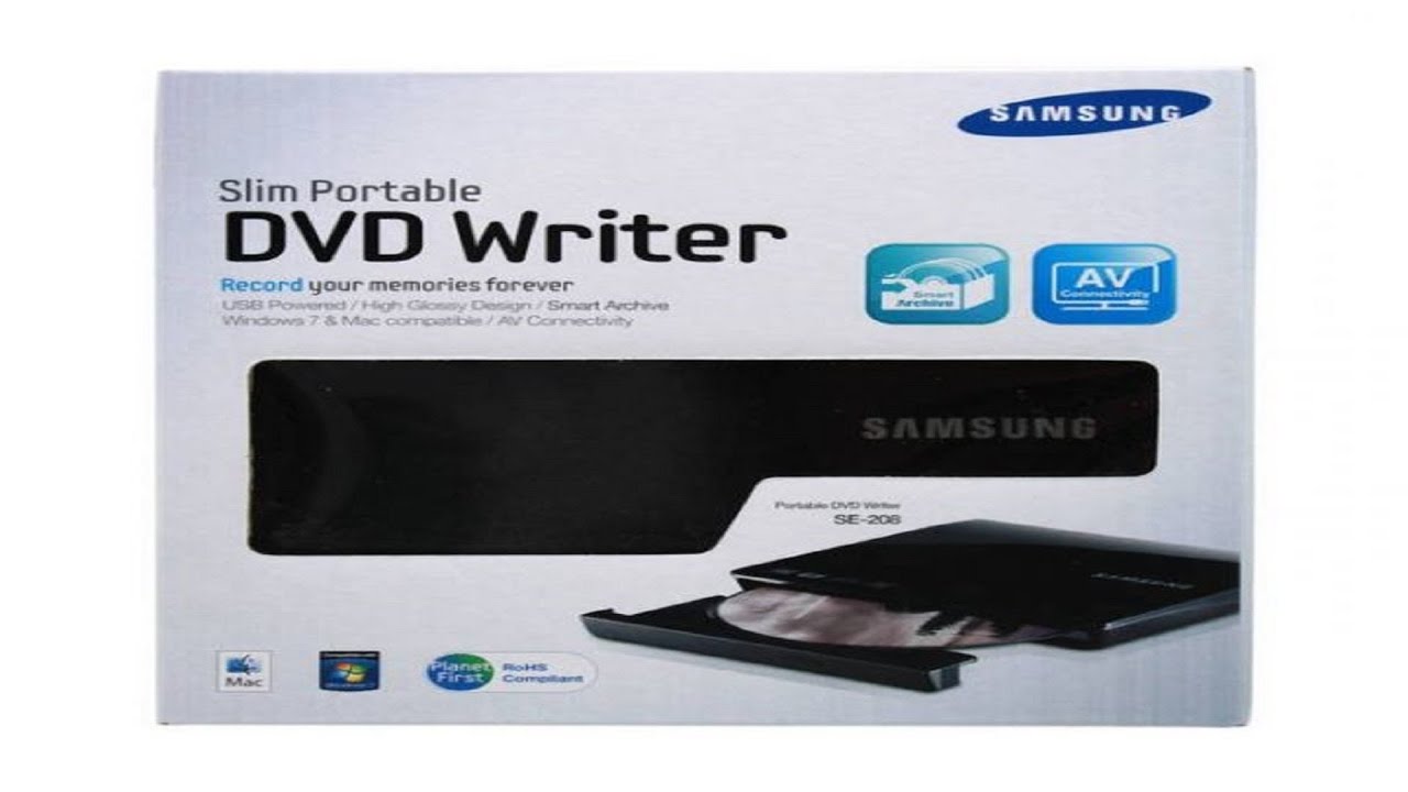 Samsung SE 208DB External DVD Writer Unboxing - YouTube
