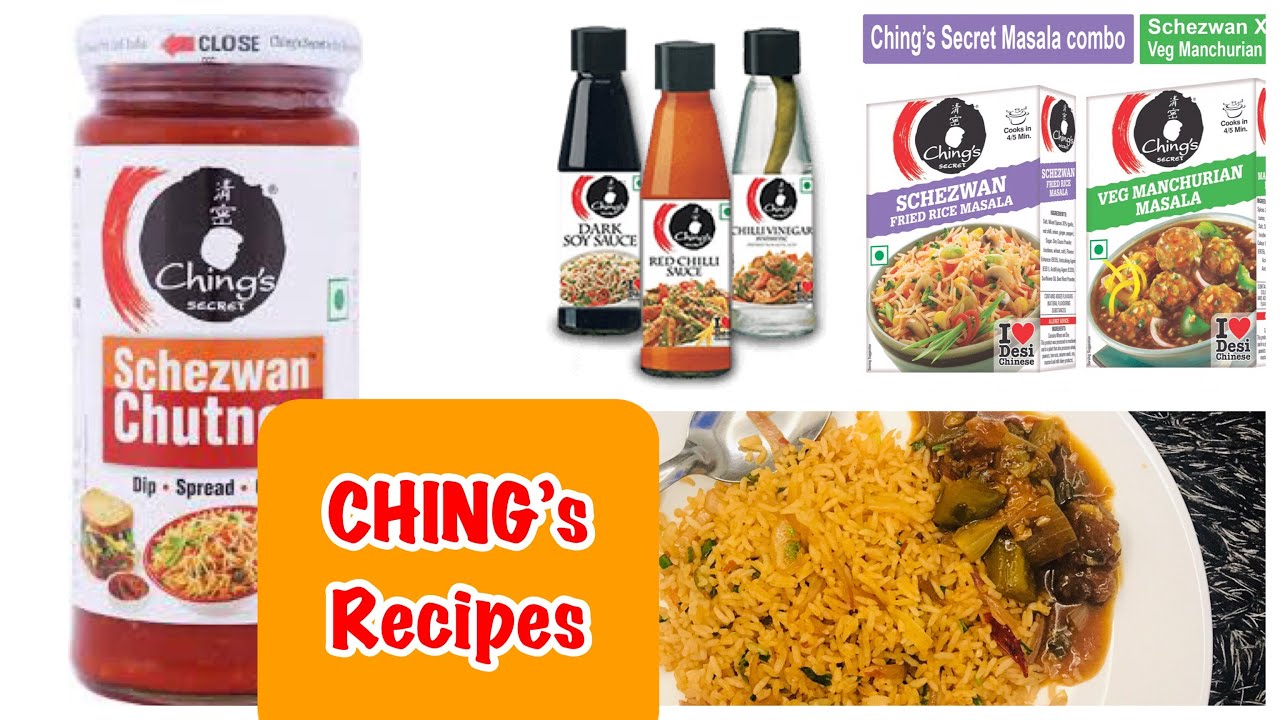 CHING'S SCHEZWAN FRIED RICE AND CHING'S GOBI CHILLI || RECIPES USING ...