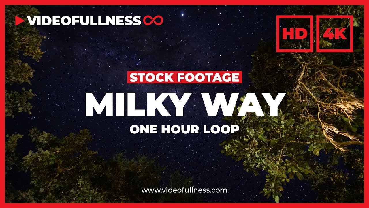Night Sky Milky Way TimeLapse 4K | One Hour Loop - YouTube