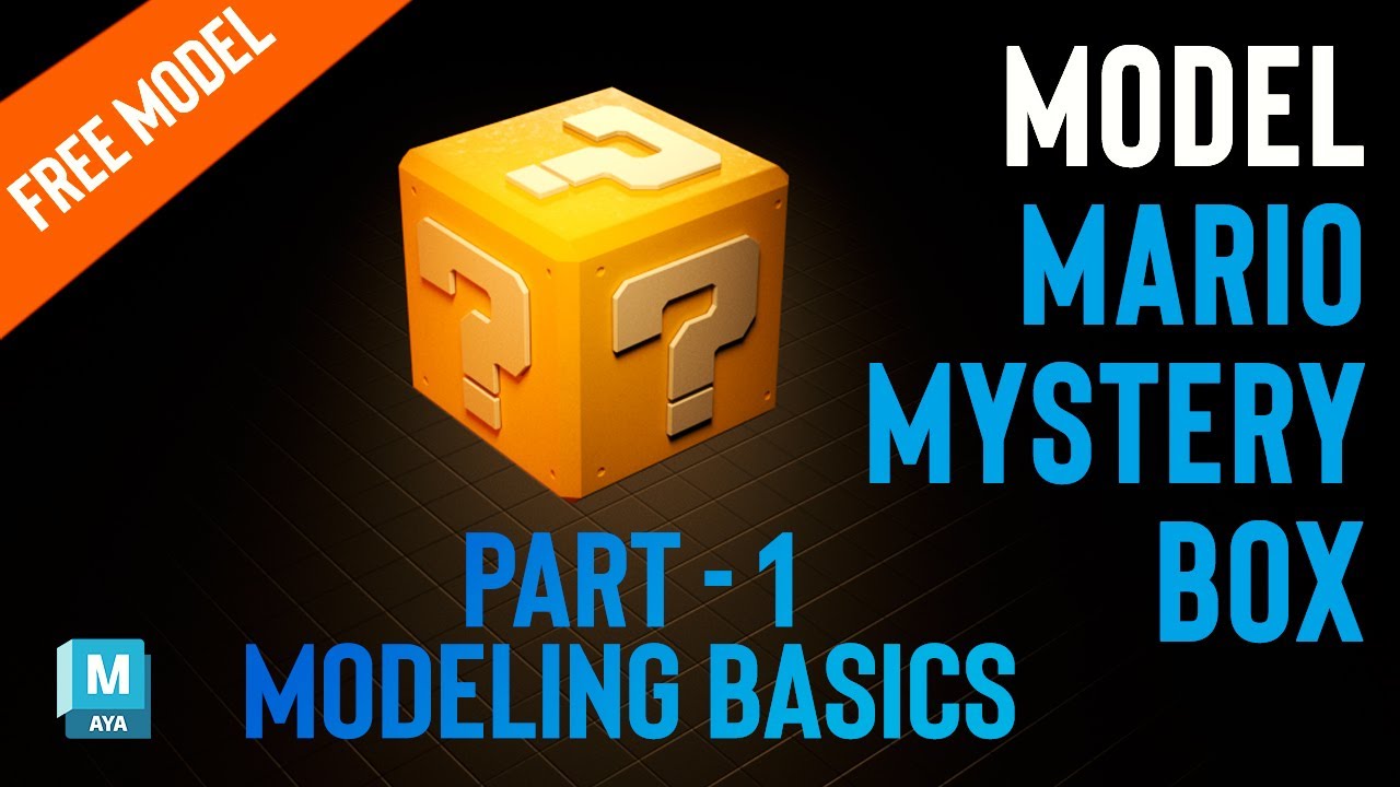 How to Model Mario Mystery Box Part 1 #howtomodel #mayamodeling ...