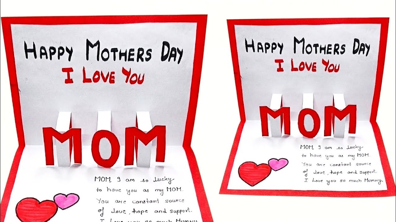 Easy & Beautiful Mother's Day Card 2026/Pop-Up Card/mother's day gift ...