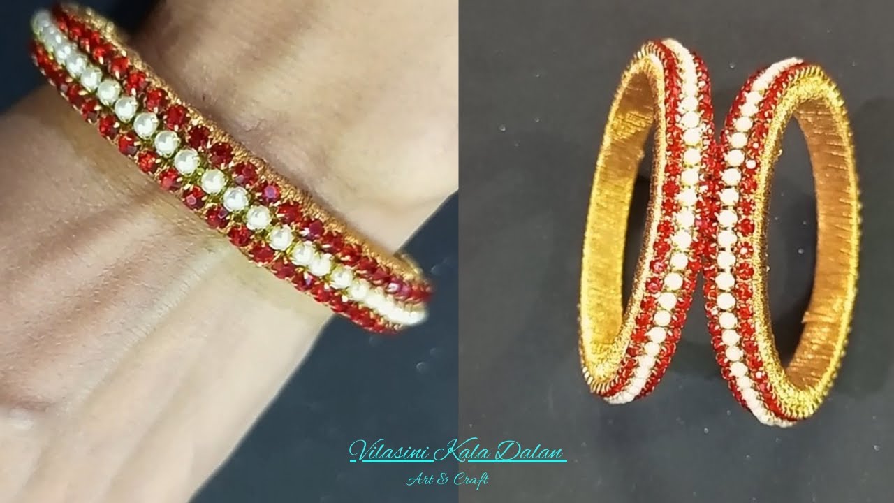 Golden Thread Bangles | Handmade Traditional Bangles making | Beautiful ...