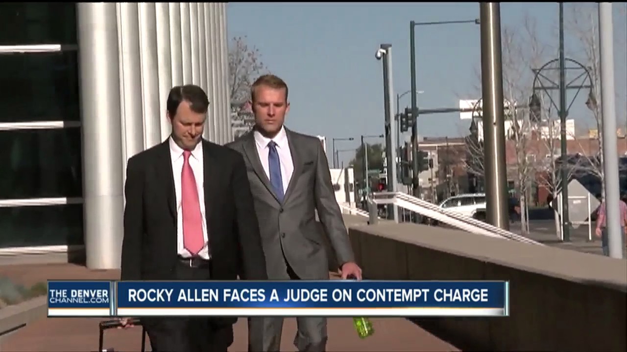 Rocky Allen faces a judge on contempt charge - YouTube