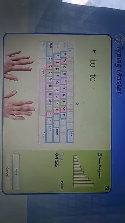 Typing master most common words - YouTube