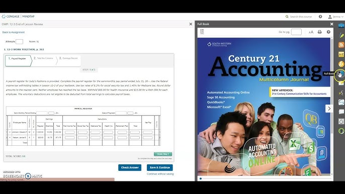 Century 21 Accounting Textbook