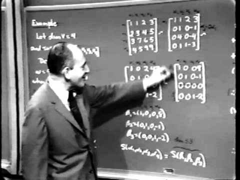 Part III: Linear Algebra, Lec 3: Constructing Bases | MIT Learn