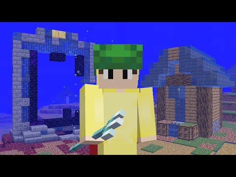 Minecraft'ı Bitiriyorum ama Tamamen Su Altında