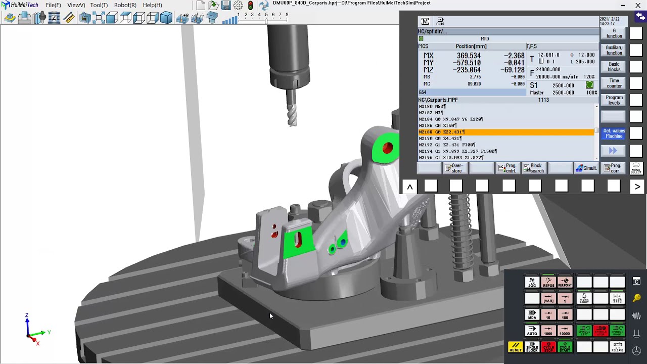 DMU 60p duoBLOCK | Siemens 840D | Automobile steering Cutting ...