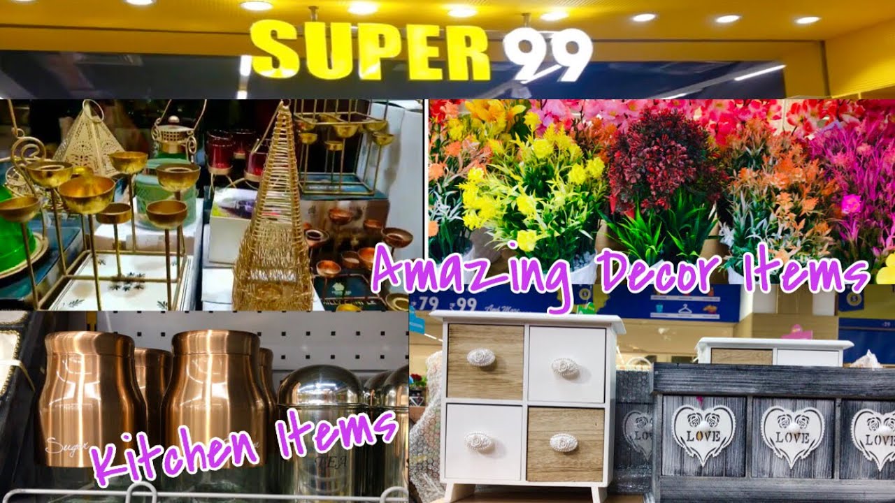 SUPER 99 Store tour Unique/Very Beautiful Home decor/kitchenware ...