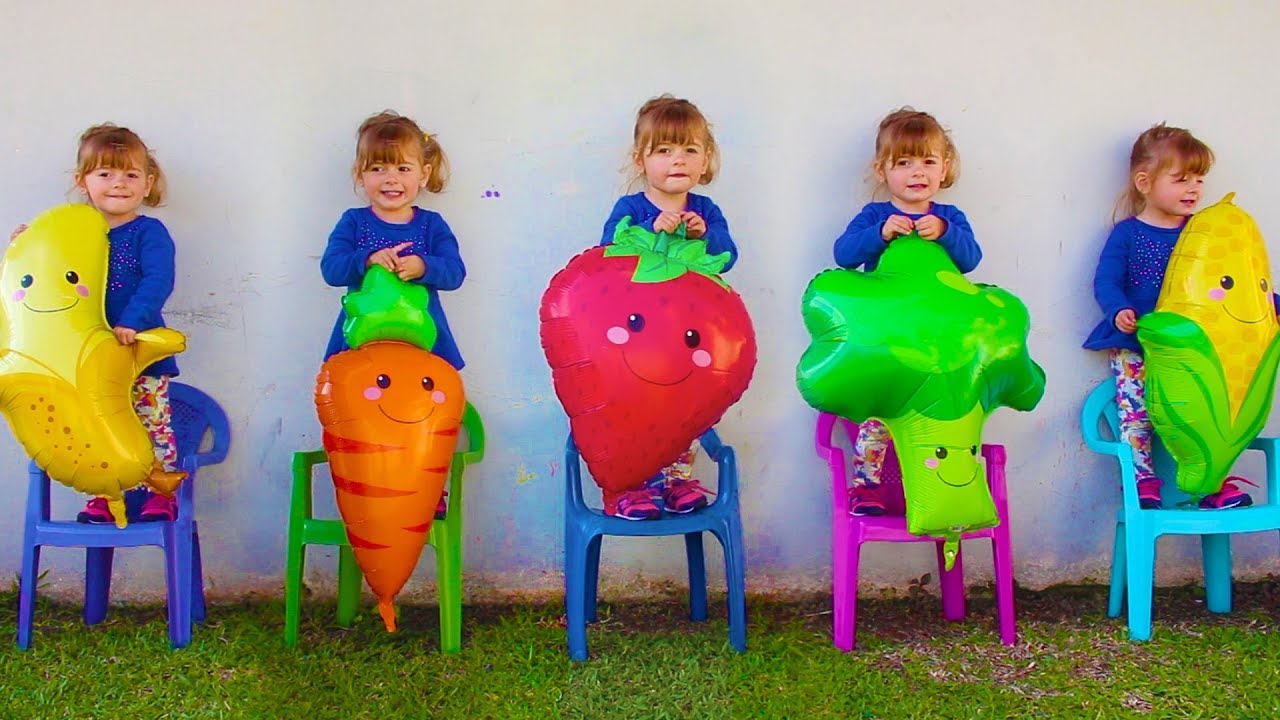 Fui Clonada frutas e vegetais | Jéssica Godar e Laurinha e Helena - YouTube