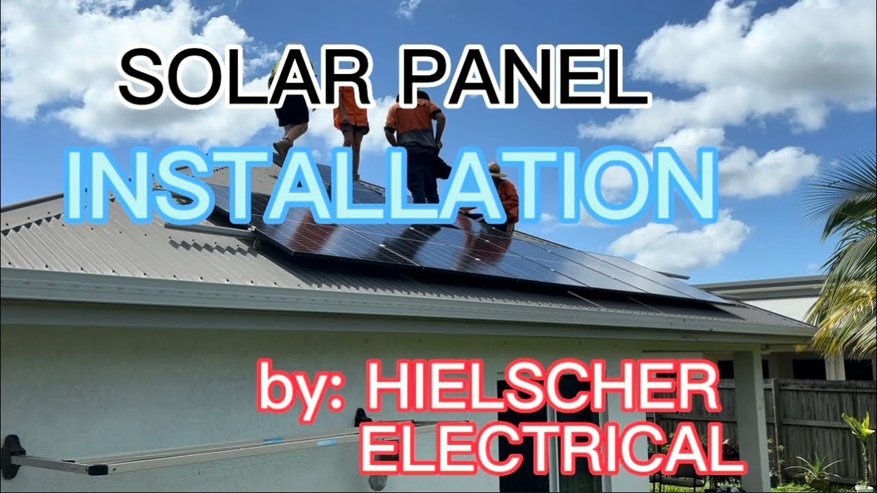 Solar panel installation - YouTube