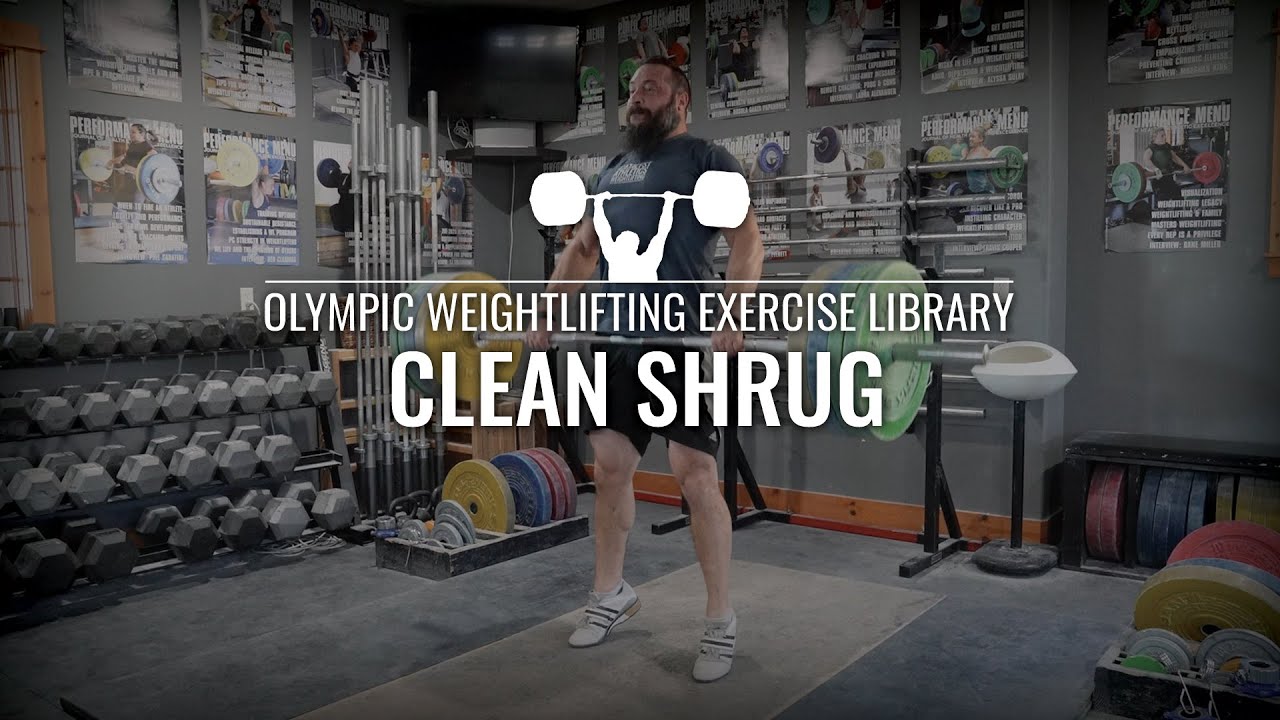 Clean Shrug | Olympic Weightlifting Exercise Library - YouTube