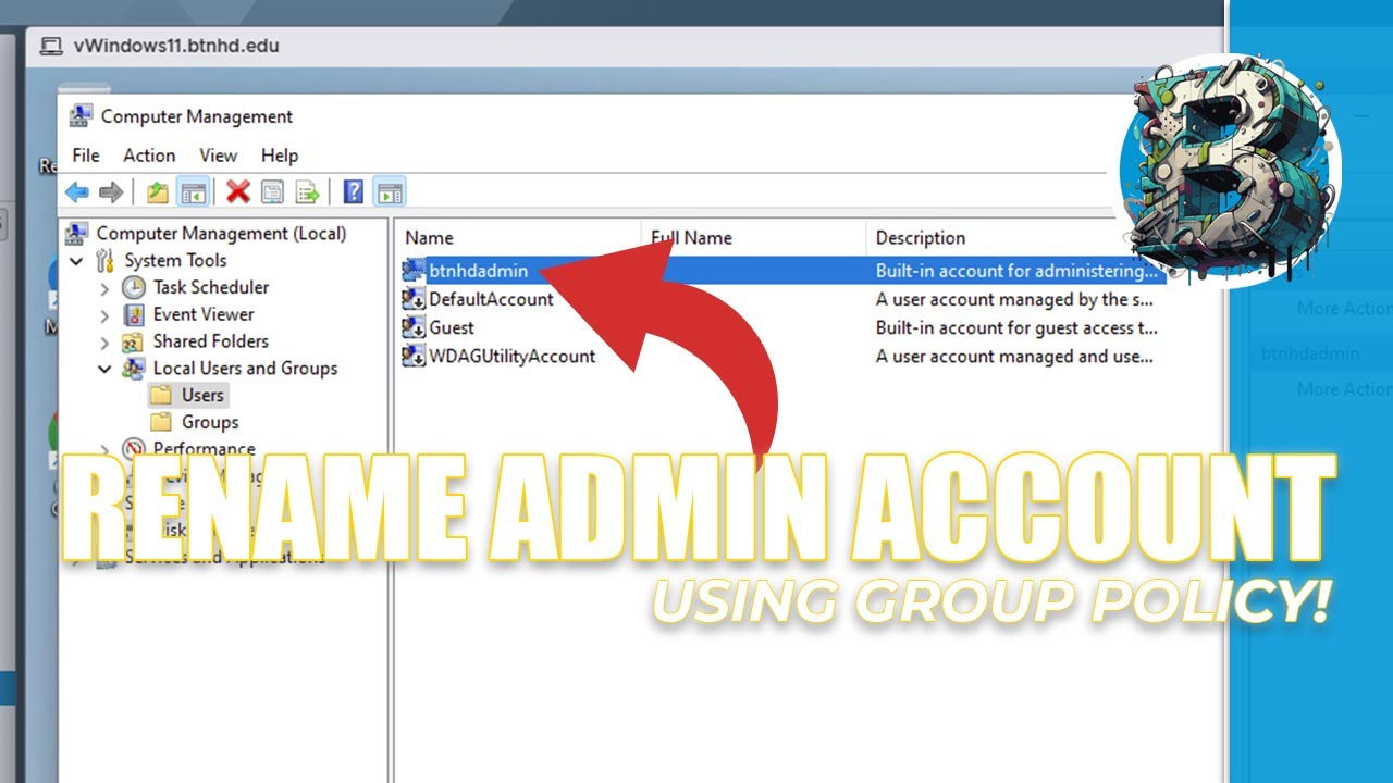How to Rename Administrator Account Using GPO | Secure Windows Access ...