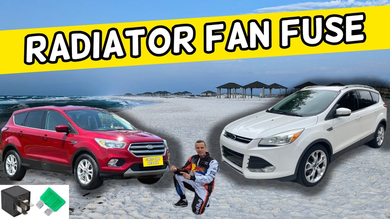 FORD ESCAPE RADIATOR FAN FUSE LOCATION 2013 2014 2015 2016 2017 2018 ...