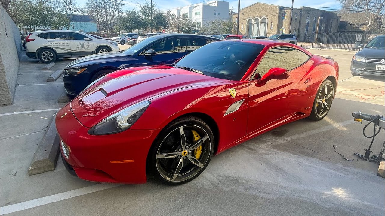 How To Tint 2014 Ferrari California Mobile Window Tint - YouTube