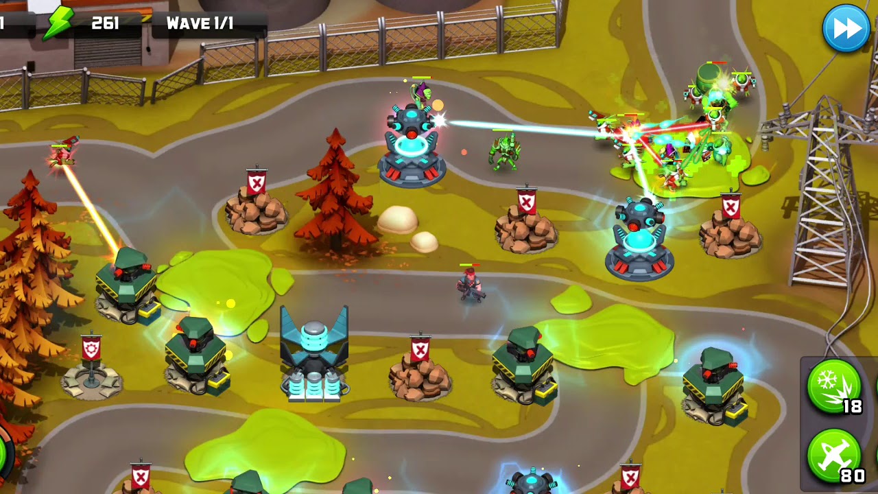 Alien Creeps : lvl 50 ⭐⭐⭐⭐⭐ only Flak (mind controlled army) Meltdown ...