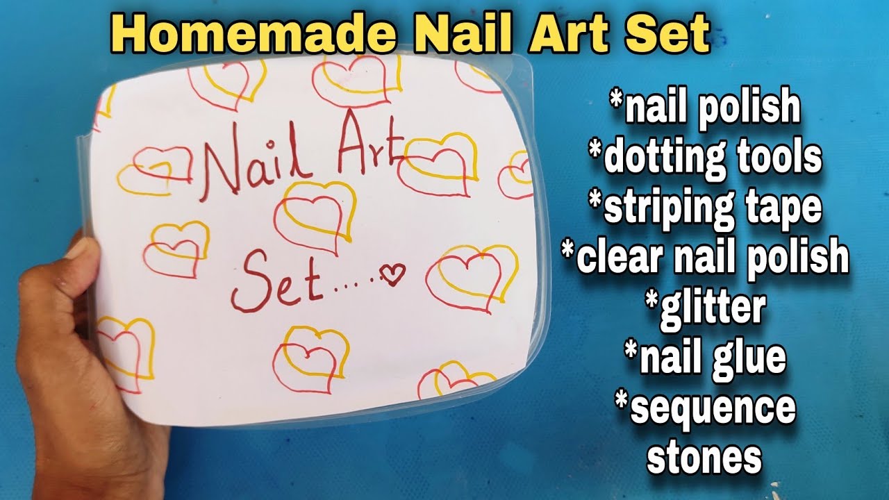 DIY Homemade Nail Art Set - YouTube