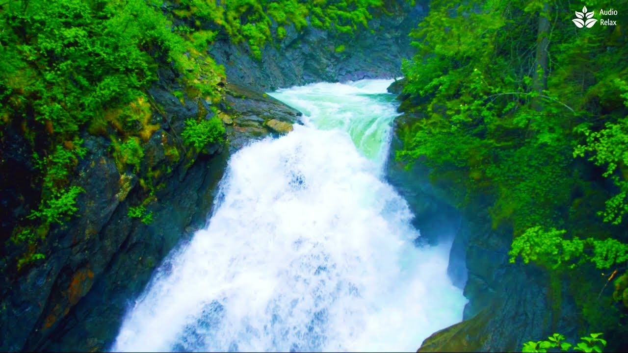 Calming Powerful Waterfall. (10 hours). White Noise - YouTube