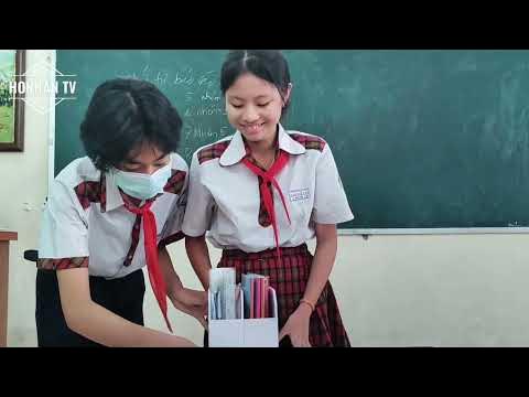 HONHAN TV | HỌC SINH TÂN QUÝ TÂY THIẾT KẾ KỆ ĐỂ ĐỒ DÙNG HỌC TẬP | CN8 CTST - YouTube