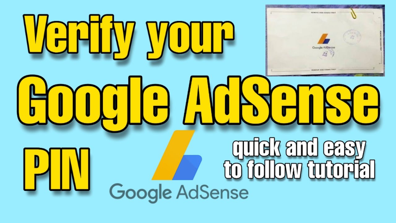 Google AdSense Pin | How To Verify Google Adsense Pin Verification 2020 ...