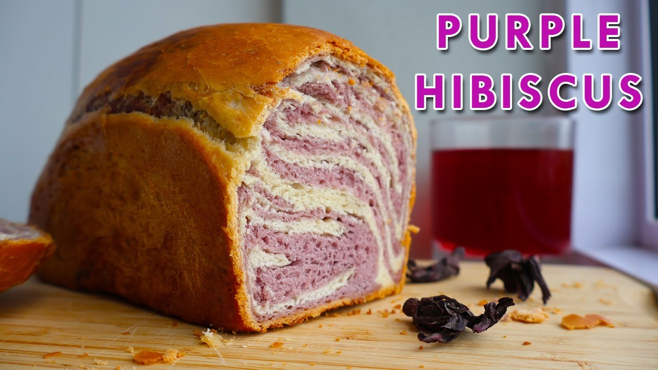 Quick and Easy Purple Hibiscus Bread - YouTube