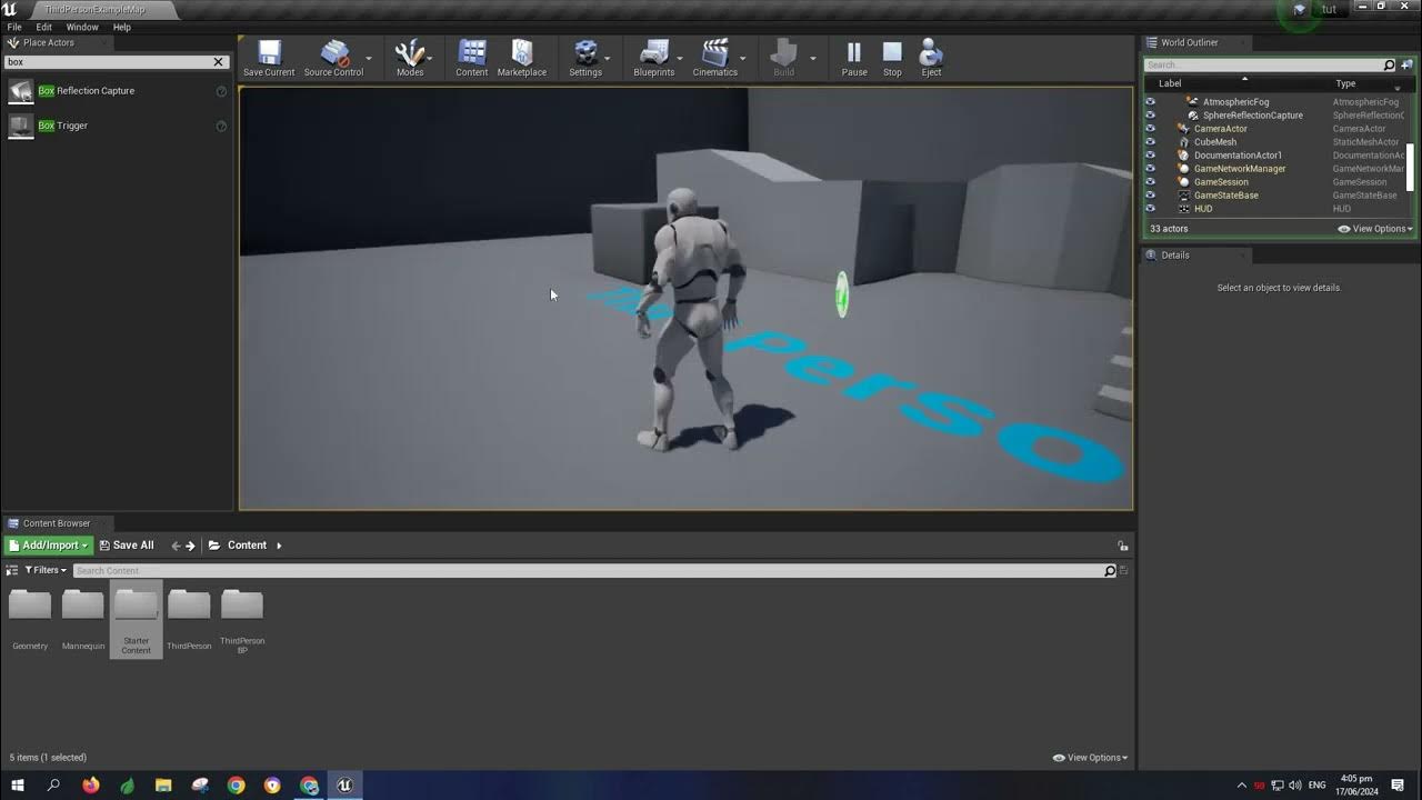 How To Put a Trigger Box That plays a sound when the player goes in it - Unreal Engine 4 ...